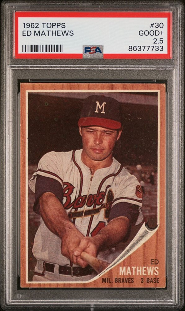 Auction Prices Realized Baseball Cards 1962 Topps Ed Mathews