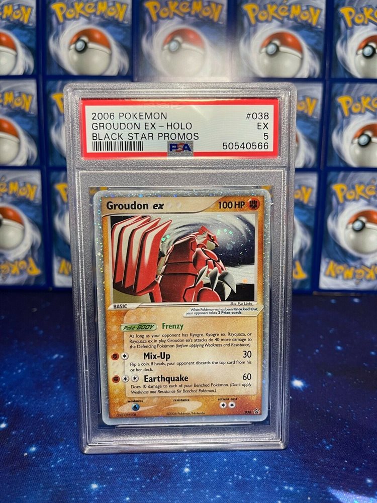 Pokemon Groudon Ex Card