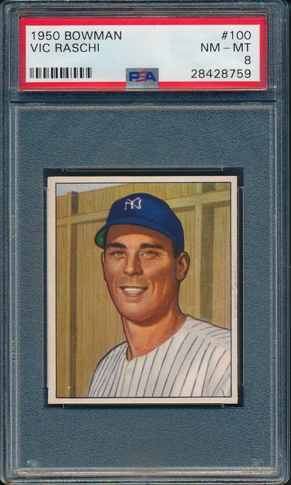 Auction Prices Realized Baseball Cards 1950 Bowman Vic Raschi