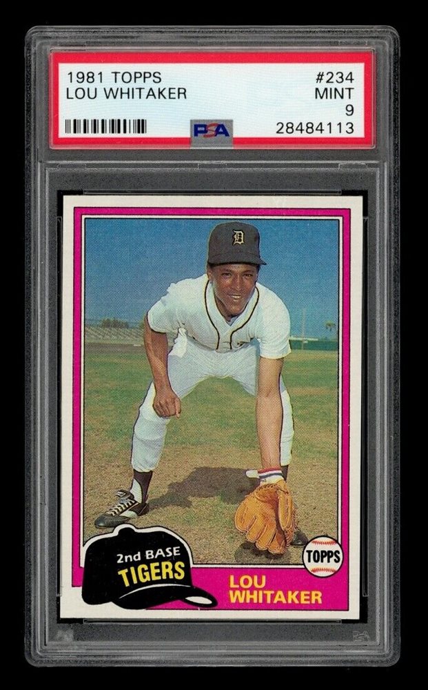 Auction Prices Realized Baseball Cards 1981 TOPPS Lou Whitaker