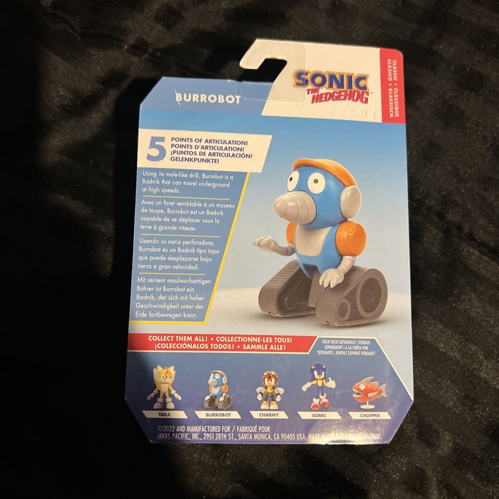 Jakks Pacific Sonic The Hedgehog BURROBOT 2.5” Figure
