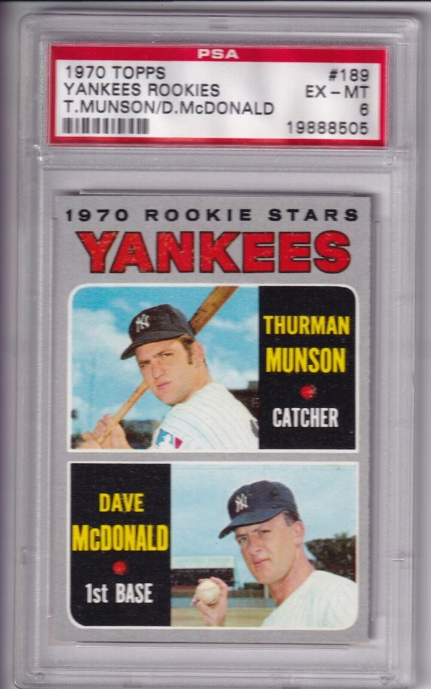 Auction Prices Realized Baseball Cards 1970 Topps Yankees Rookies