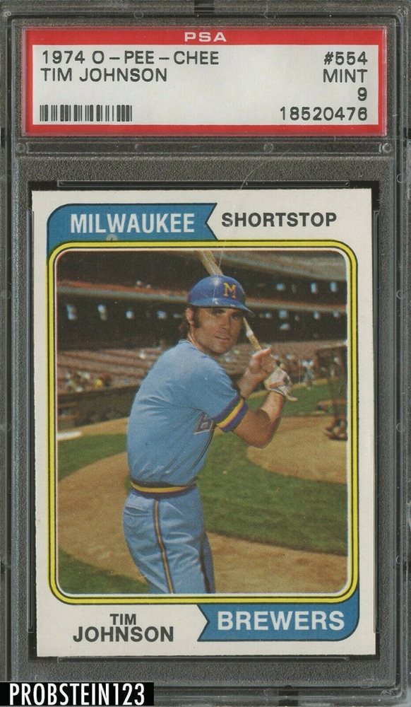 Auction Prices Realized Baseball Cards 1974 O-PEE-CHEE Tim Johnson