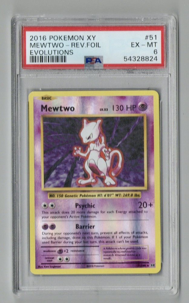 Auction Prices Realized Tcg Cards 2016 POKEMON XY EVOLUTIONS Mewtwo ...