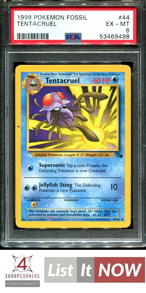 Pokemon Tentacruel Card