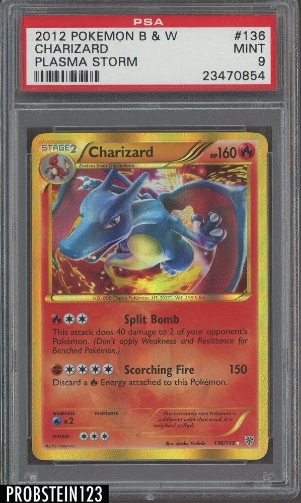 Shiny Charizard Card Plasma Storm