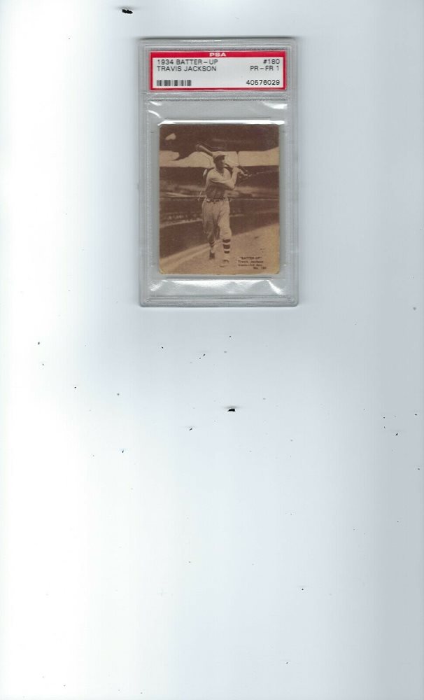 Auction Prices Realized Baseball Cards 1934 BATTER-UP Travis Jackson