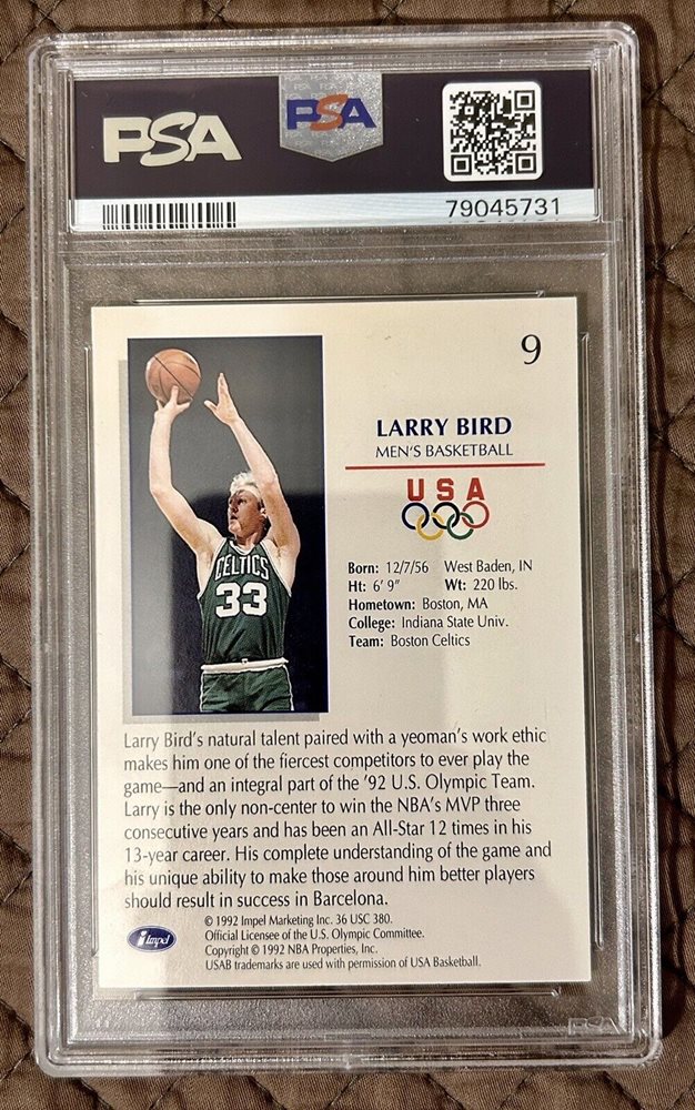 Auction Prices Realized Multi-Sport Cards 1992 IMPEL OLYMPICARDS Larry Bird