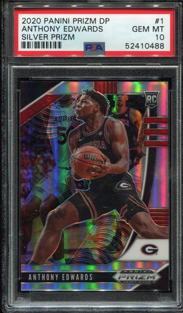 2020 Anthony Edwards silver rc PSA 9 - munimoro.gob.pe