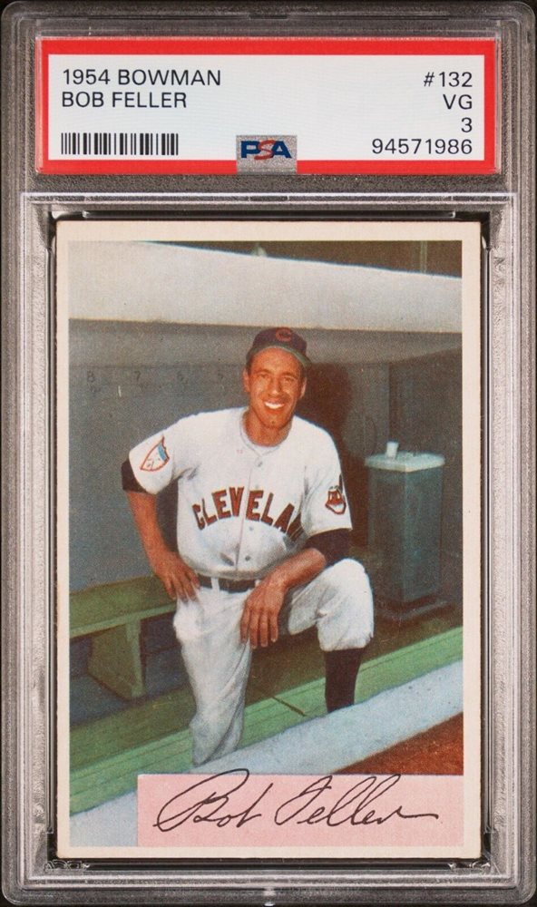 Auction Prices Realized Baseball Cards 1954 Bowman Bob Feller