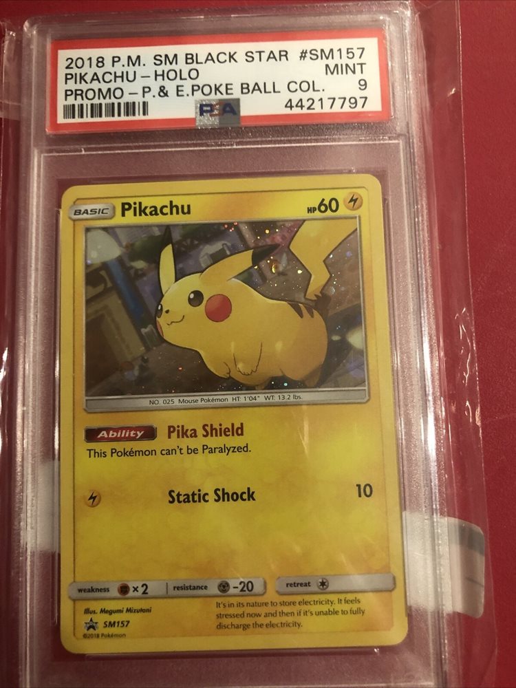 Games & Puzzles Toys & Games Pikachu Holographic 2018 Pokemon Card ...