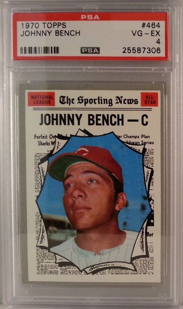 Auction Prices Realized Baseball Cards 1970 Topps Johnny Bench