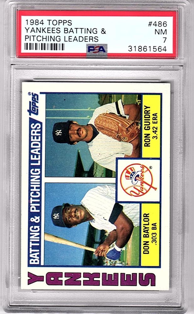 Auction Prices Realized Baseball Cards 1984 Topps Yankees Batting ...