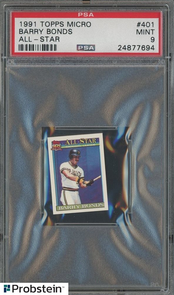 Auction Prices Realized Baseball Cards 1991 TOPPS MICRO Barry Bonds
