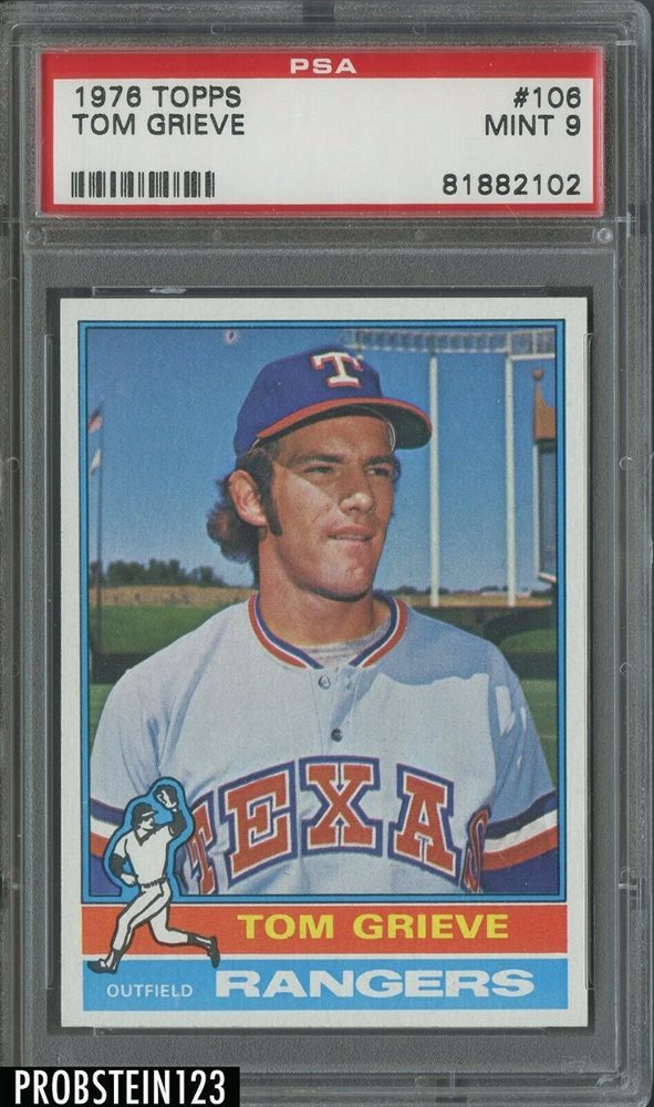 Auction Prices Realized Baseball Cards 1976 TOPPS Tom Grieve