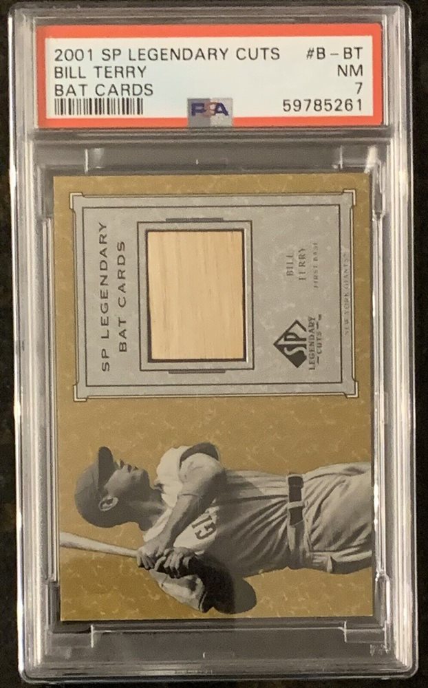 Auction Prices Realized Baseball Cards 2001 SP LEGENDARY CUTS BAT CARDS ...