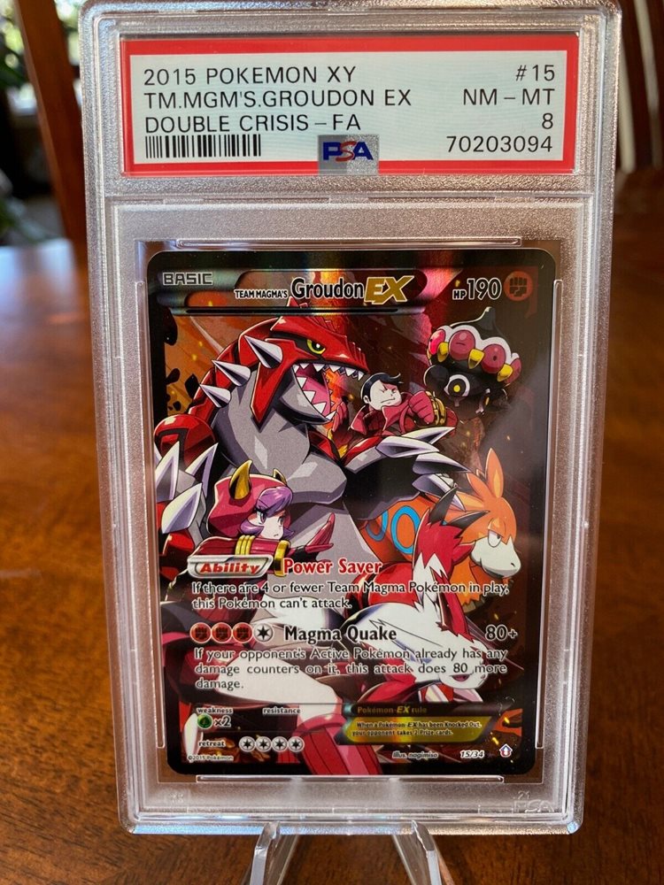 Auction Prices Realized Tcg Cards 2015 Pokemon Xy Double Crisis Full Art / Team Magma's Groudon Ex