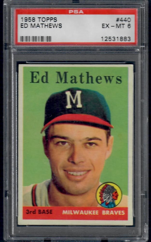 Auction Prices Realized Baseball Cards 1958 Topps Ed Mathews