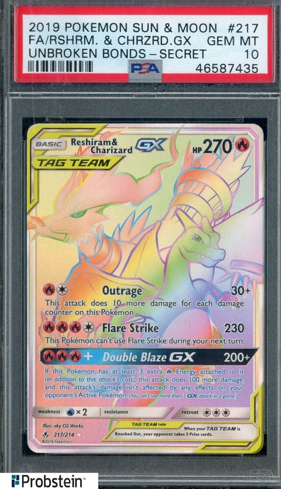 Auction Prices Realized Tcg Cards 2019 Pokemon Sun & Moon Unbroken Bonds Full Art / Reshiram ...