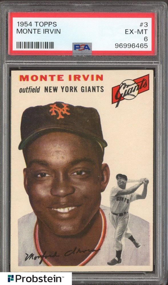 Auction Prices Realized Baseball Cards 1954 TOPPS Monte Irvin