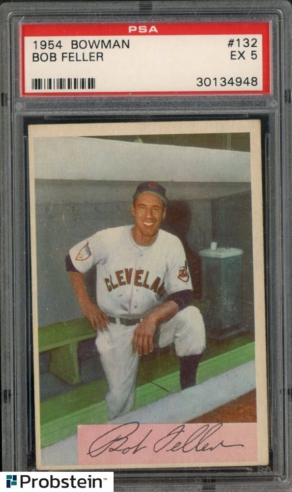 Auction Prices Realized Baseball Cards 1954 Bowman Bob Feller