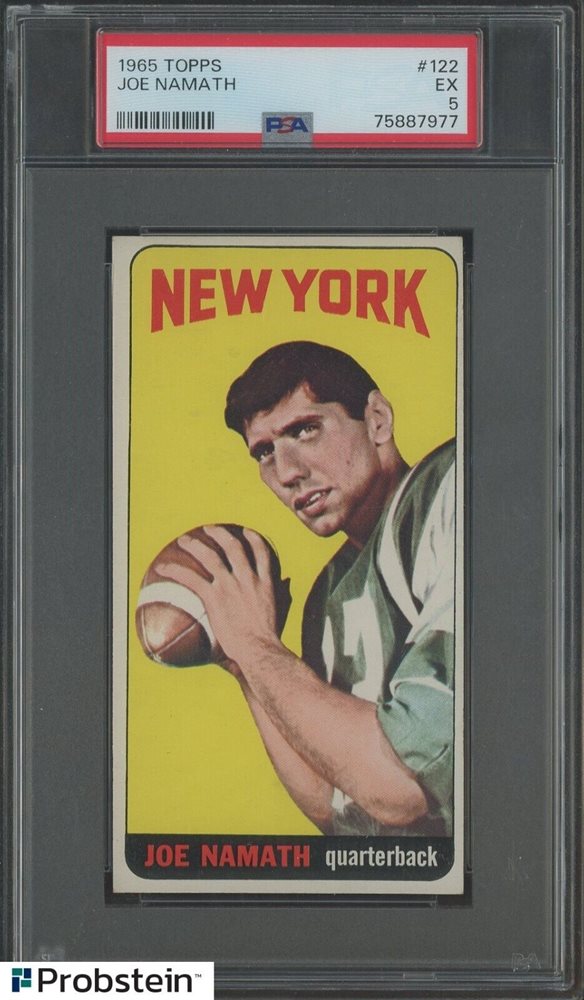 Auction Prices Realized Football Cards 1965 TOPPS Joe Namath