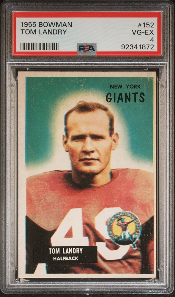 Auction Prices Realized Football Cards 1955 Bowman Tom Landry