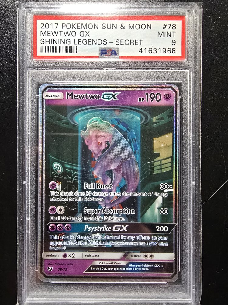 Auction Prices Realized Tcg Cards 2017 POKEMON SUN & MOON SHINING LEGENDS Mewtwo Gx