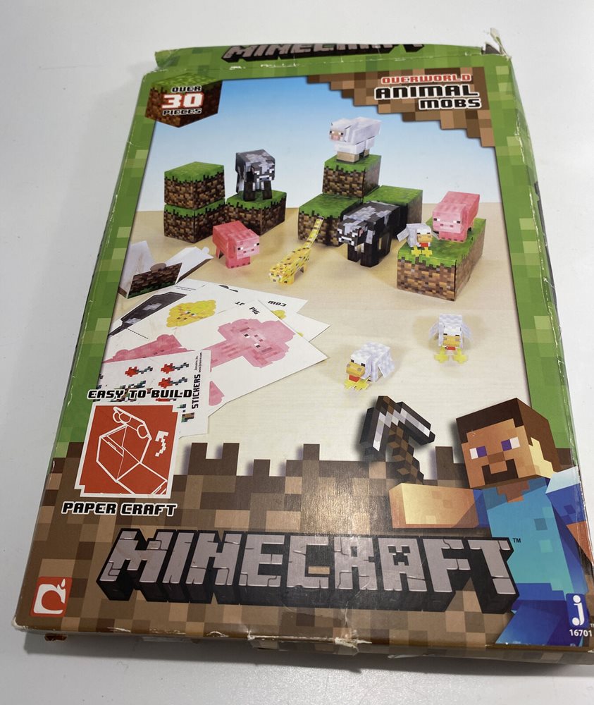 Minecraft Paper Craft Overworld Animal Mobs 16701 New O