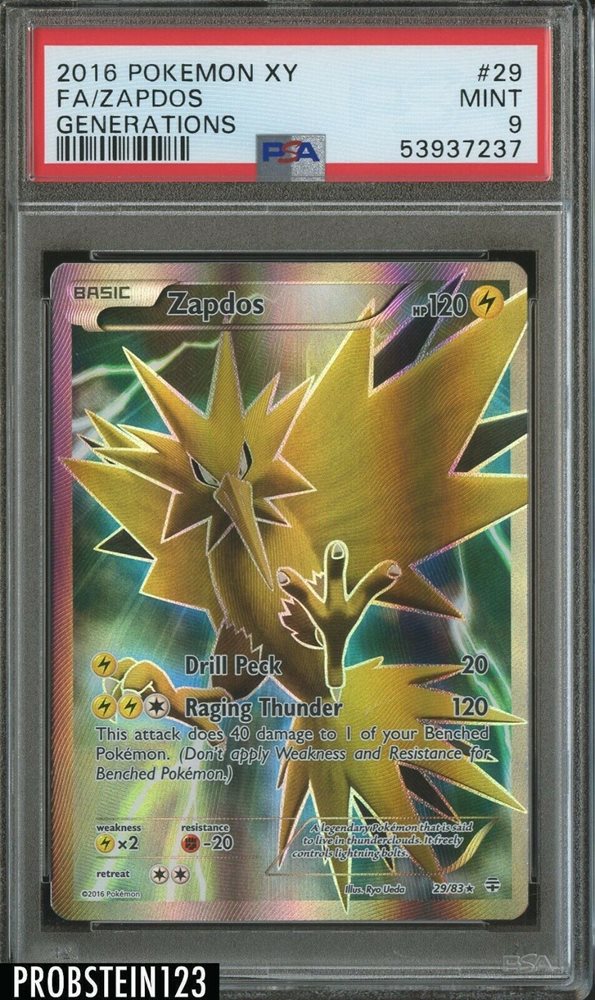 Pokemon Mega Zapdos Card