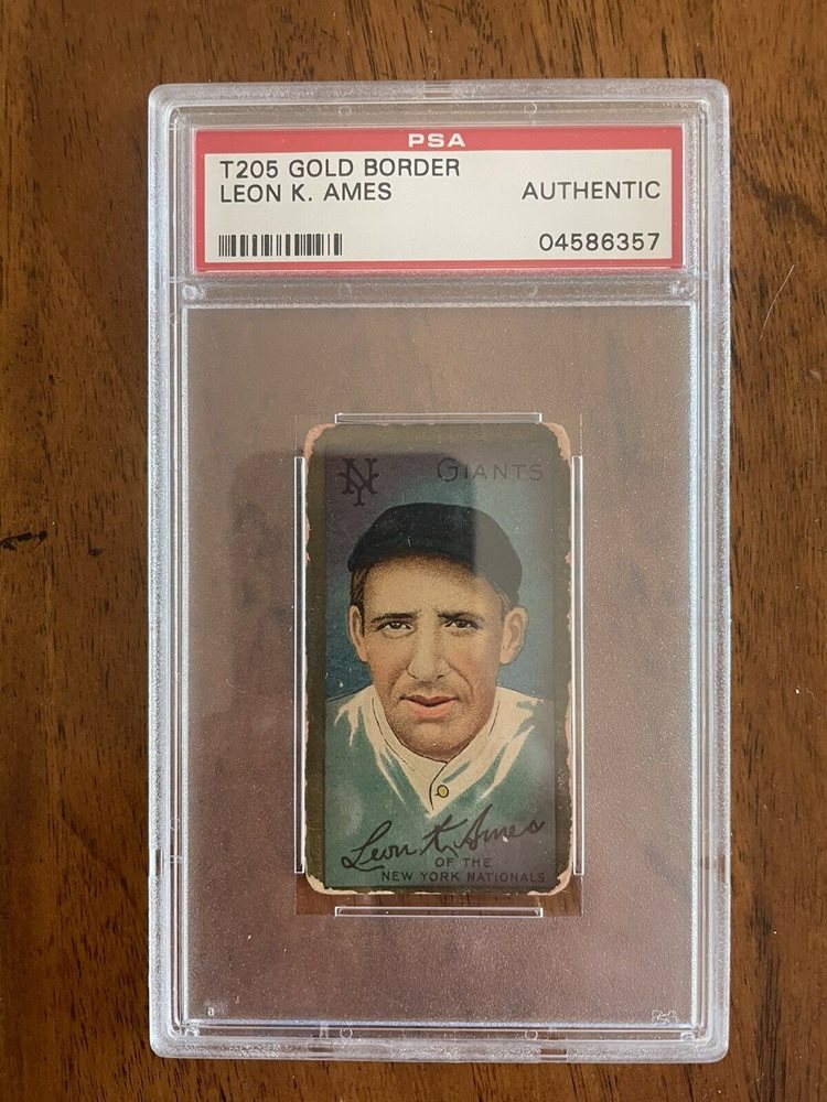 Auction Prices Realized Baseball Cards 1911 T205 GOLD BORDER Leon K. Ames