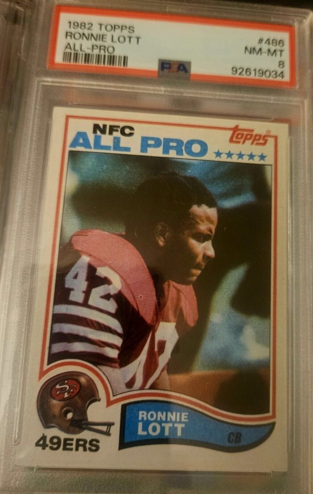 Auction Prices Realized Football Cards 1982 Topps Ronnie Lott