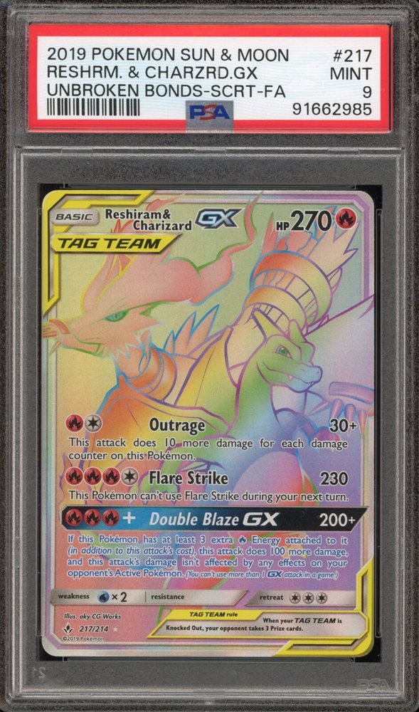 Auction Prices Realized Tcg Cards 2019 Pokemon Sun & Moon Unbroken Bonds Full Art / Reshiram ...