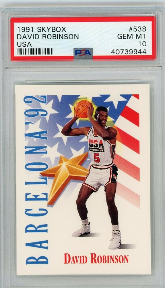 Auction Prices Realized Basketball Cards 1991 Skybox David Robinson USA