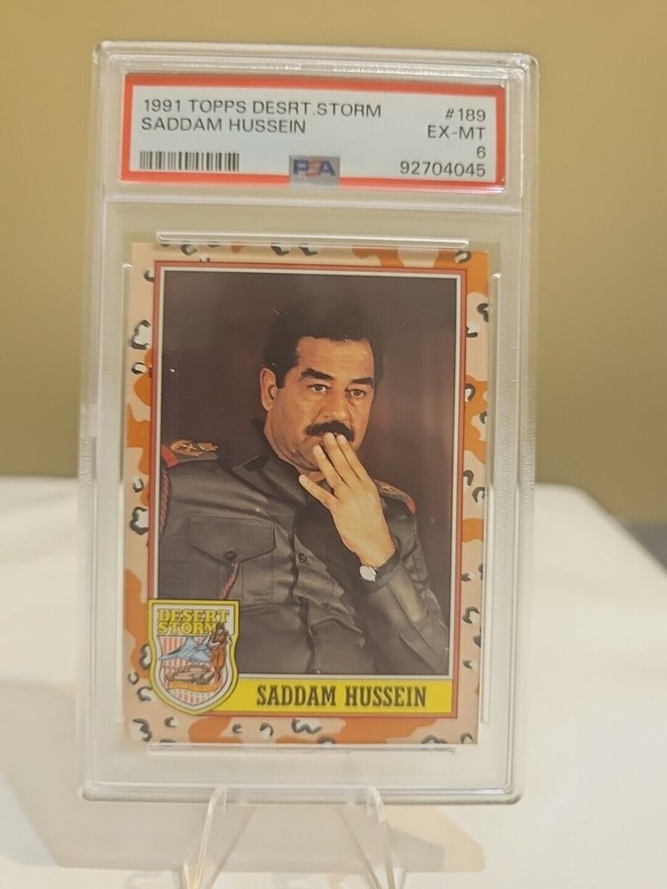 Auction Prices Realized Non-Sport Cards 1991 TOPPS DESERT STORM Saddam ...