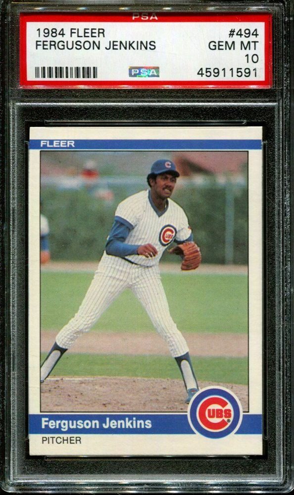 Auction Prices Realized Baseball Cards 1984 FLEER Ferguson Jenkins