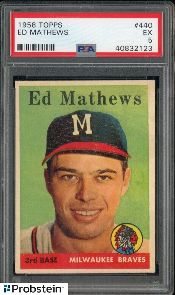 Auction Prices Realized Baseball Cards 1958 Topps Ed Mathews