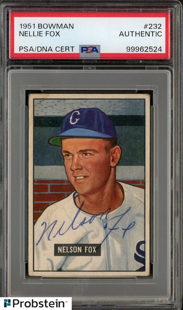 Auction Prices Realized Baseball Cards 1951 BOWMAN Nelson Fox