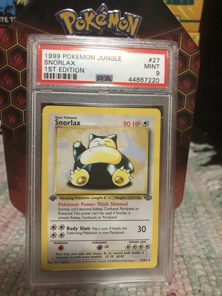 Auction Prices Realized Tcg Cards 1999 Pokemon Jungle Snorlax 1ST EDITION