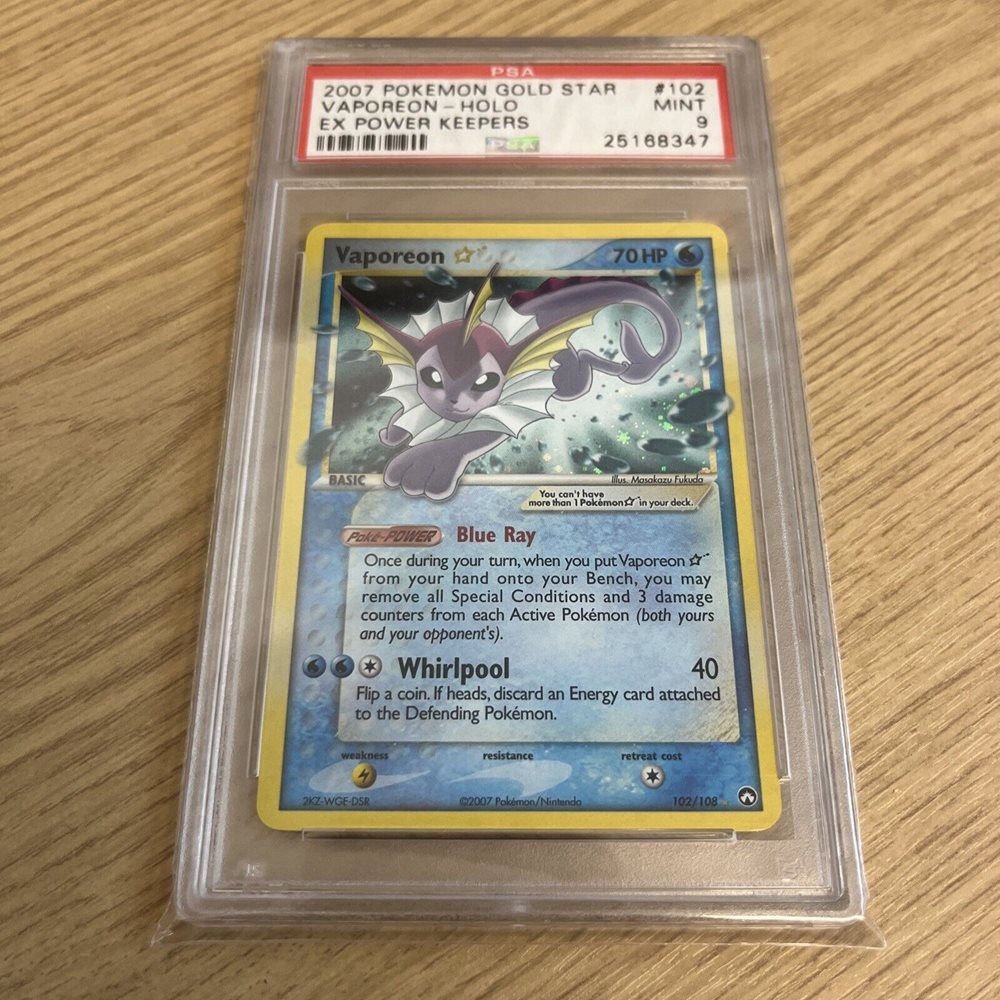 Auction Prices Realized Tcg Cards 2007 POKEMON EX POWER KEEPERS Vaporeon-Holo