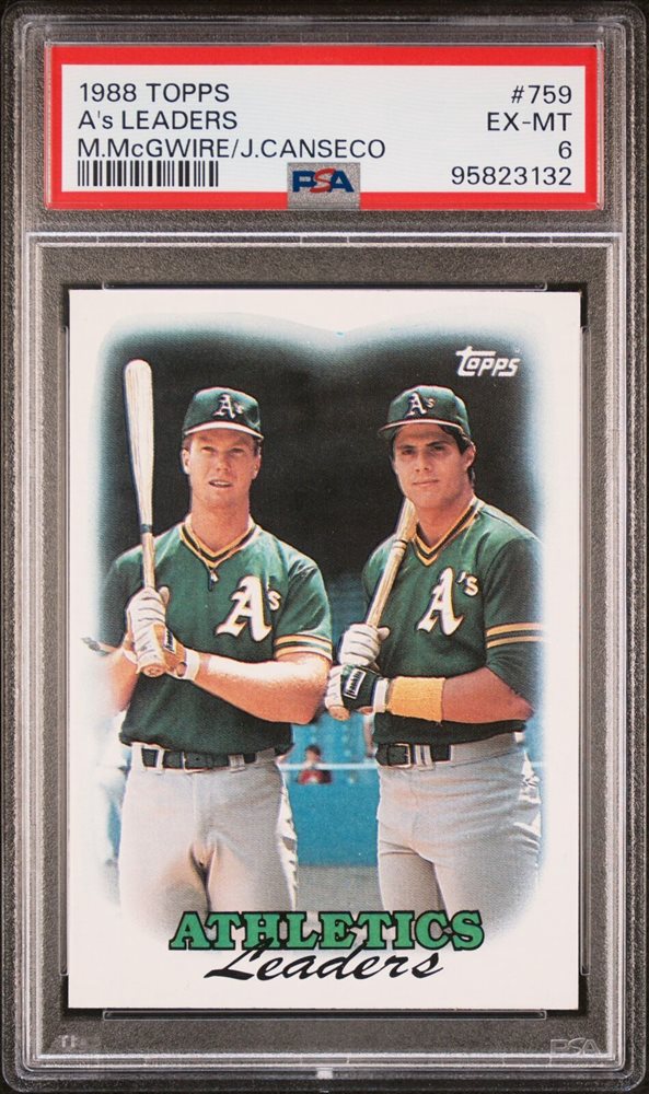 Auction Prices Realized Baseball Cards 1988 TOPPS A's Leaders