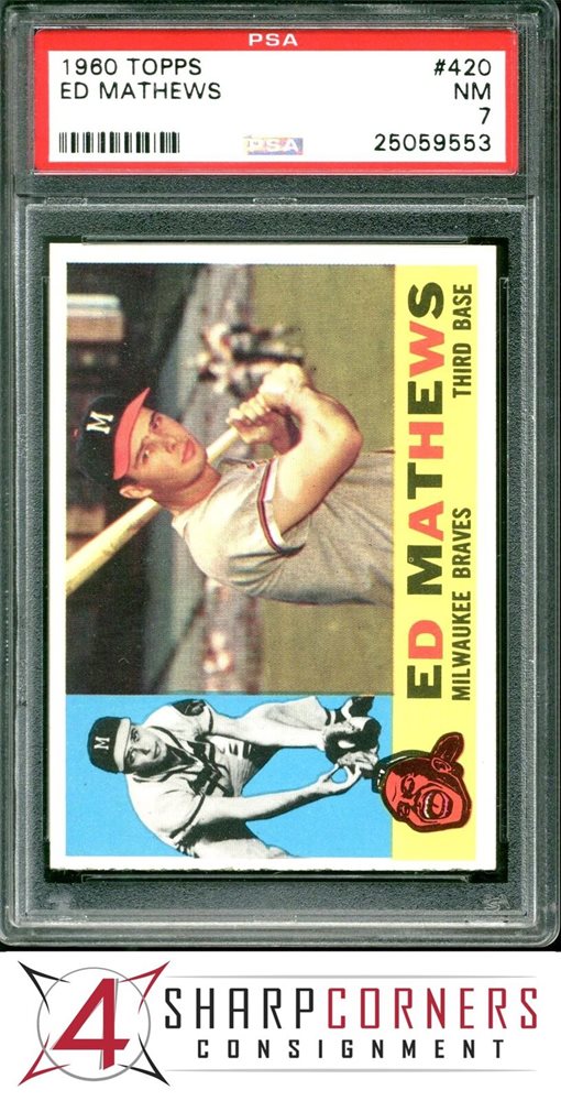 Auction Prices Realized Baseball Cards 1960 Topps Ed Mathews