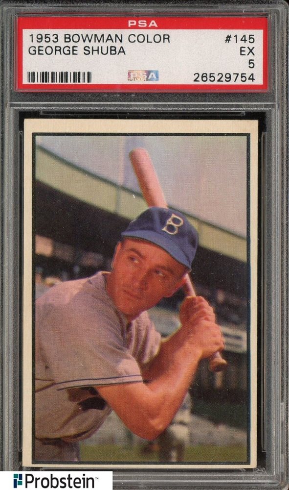 Auction Prices Realized Baseball Cards 1953 BOWMAN COLOR George Shuba