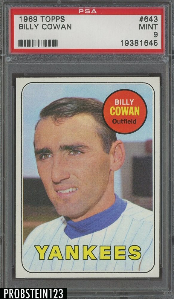 Auction Prices Realized Baseball Cards 1969 Topps Billy Cowan
