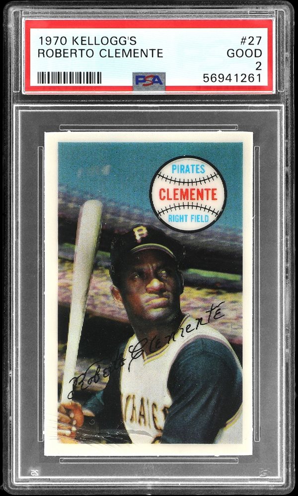 Auction Prices Realized Baseball Cards 1970 KELLOGG'S Roberto Clemente