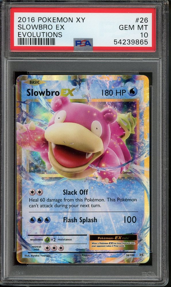 Auction Prices Realized Tcg Cards 2016 POKEMON XY EVOLUTIONS Slowbro Ex