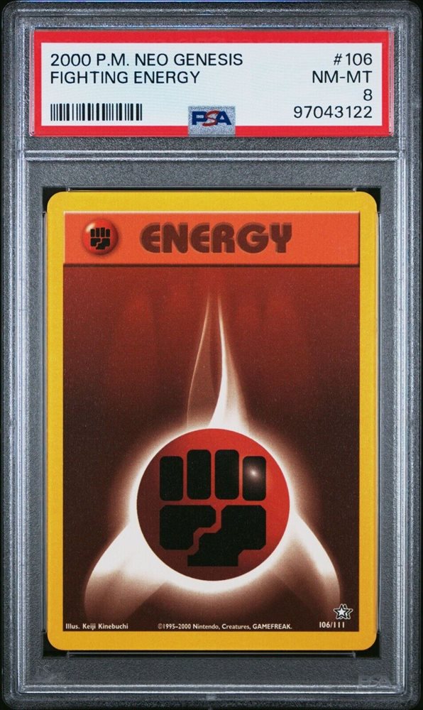 Auction Prices Realized Tcg Cards 2000 POKEMON NEO GENESIS Fighting Energy