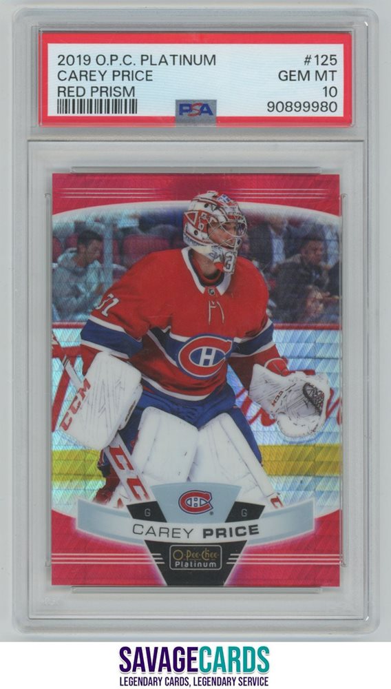 Auction Prices Realized Hockey Cards 2019 O-PEE-CHEE PLATINUM Carey Price