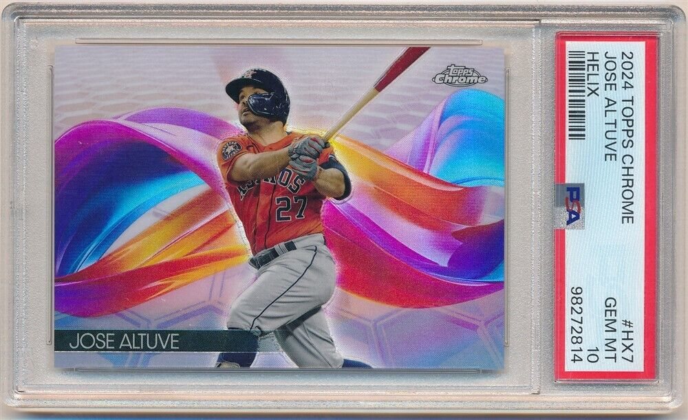 Auction Prices Realized Baseball Cards 2024 Topps Chrome Helix Jose Altuve