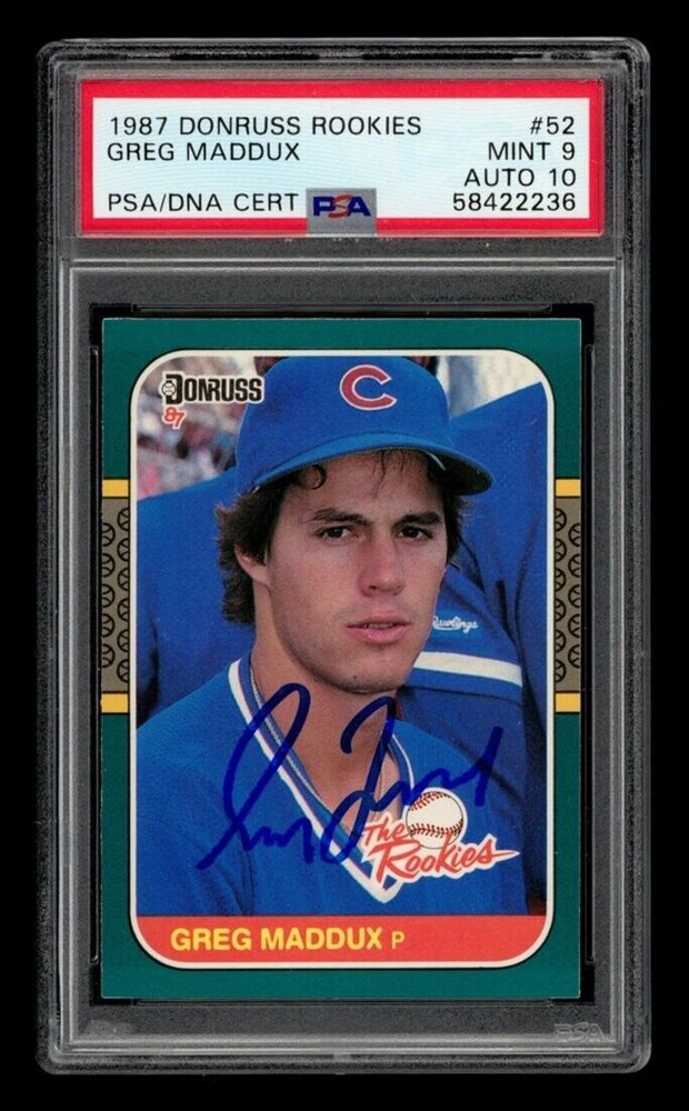 Auction Prices Realized Baseball Cards 1987 Donruss Rookies Greg Maddux